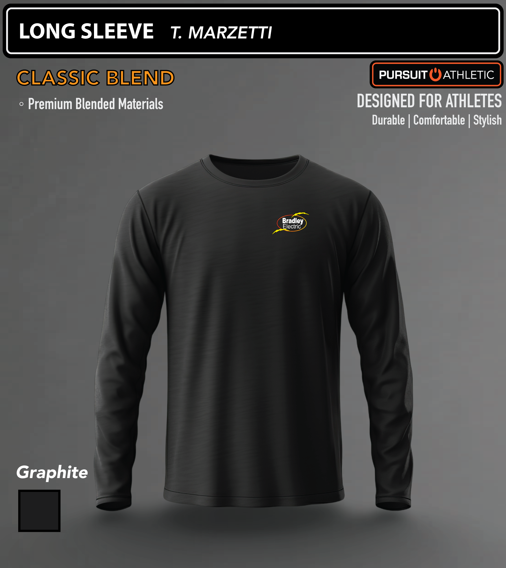 LONG SLEEVE | Classic Blend | Bradley Electric – Pursuit Athletic